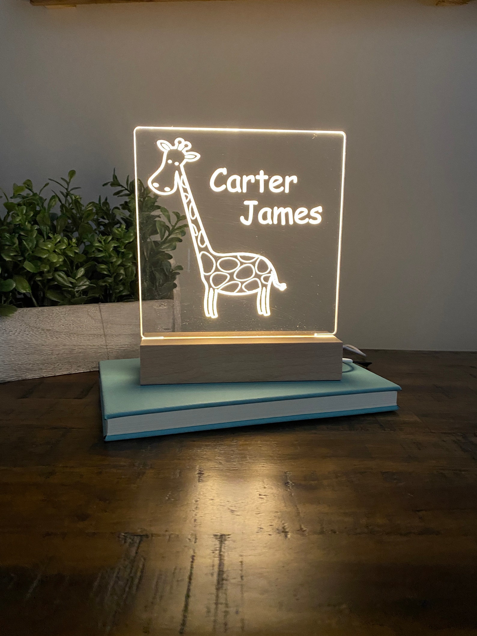 Giraffe Night Light Night Light for Kids Room Nursery Night - Etsy