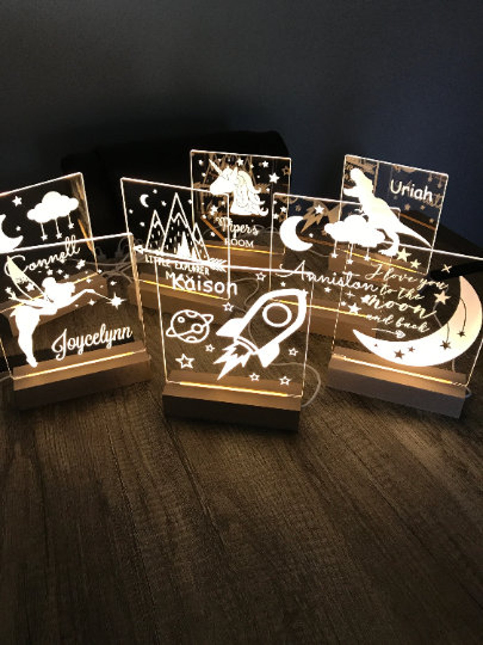 Personalized Night Light Girls Bedroom Girls Room Decor - Etsy