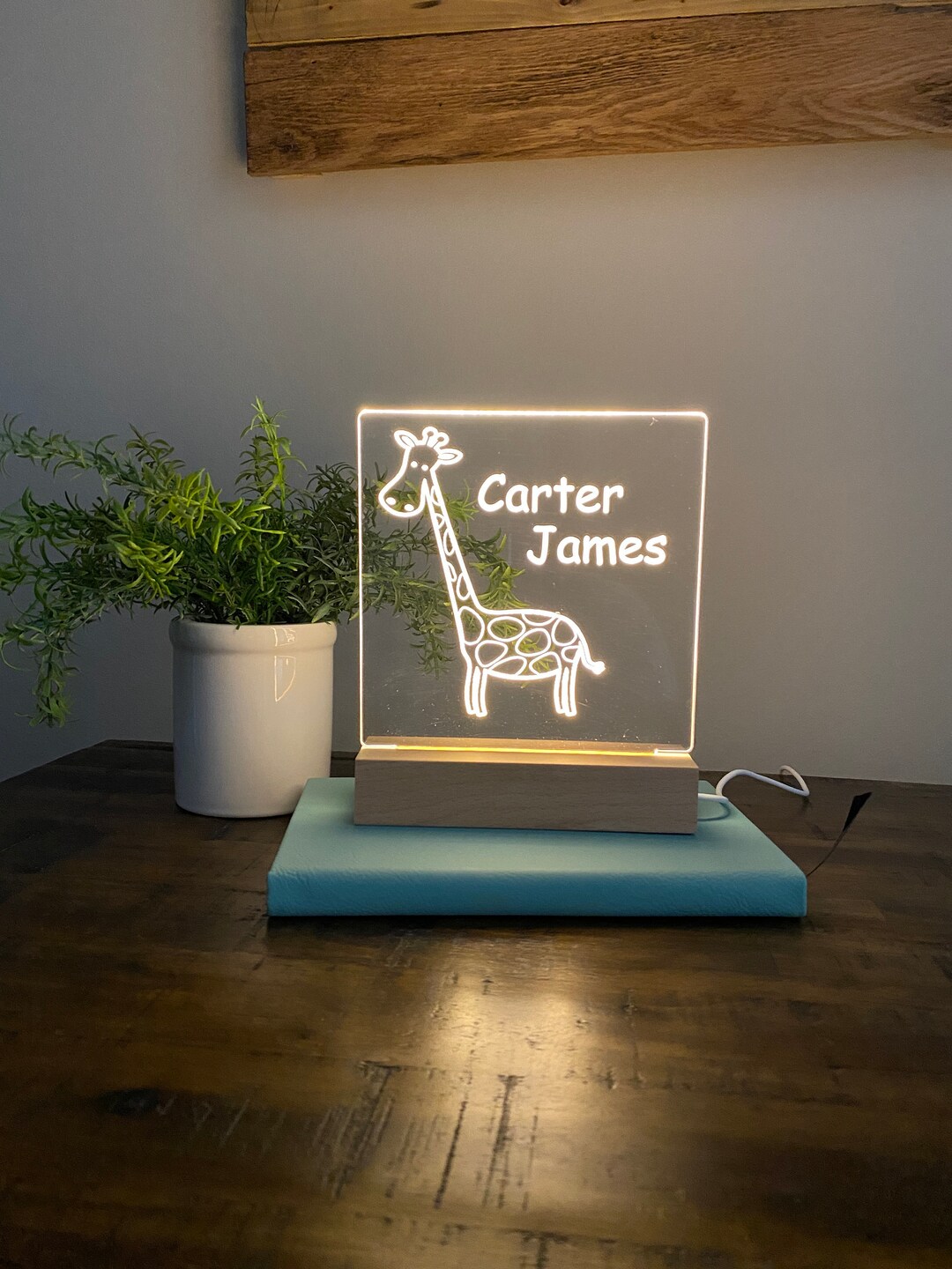 Giraffe Night Light, Night Light for Kids Room, Nursery Night Light ...