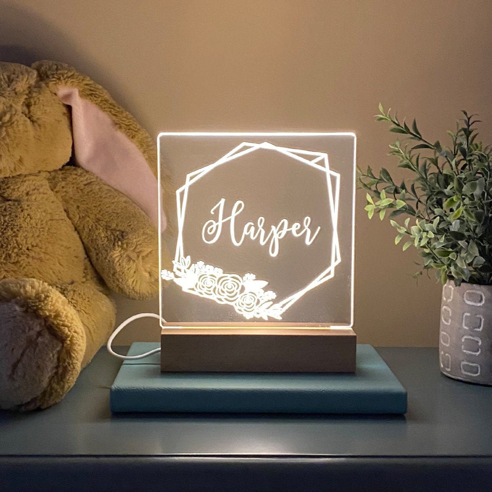 Personalized Night Light Girls Bedroom Girls Room Decor - Etsy