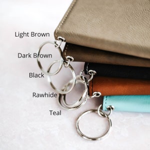 Personalized Keychain Wallet, Custom ID Holder, Leather Wallet, Gift ...