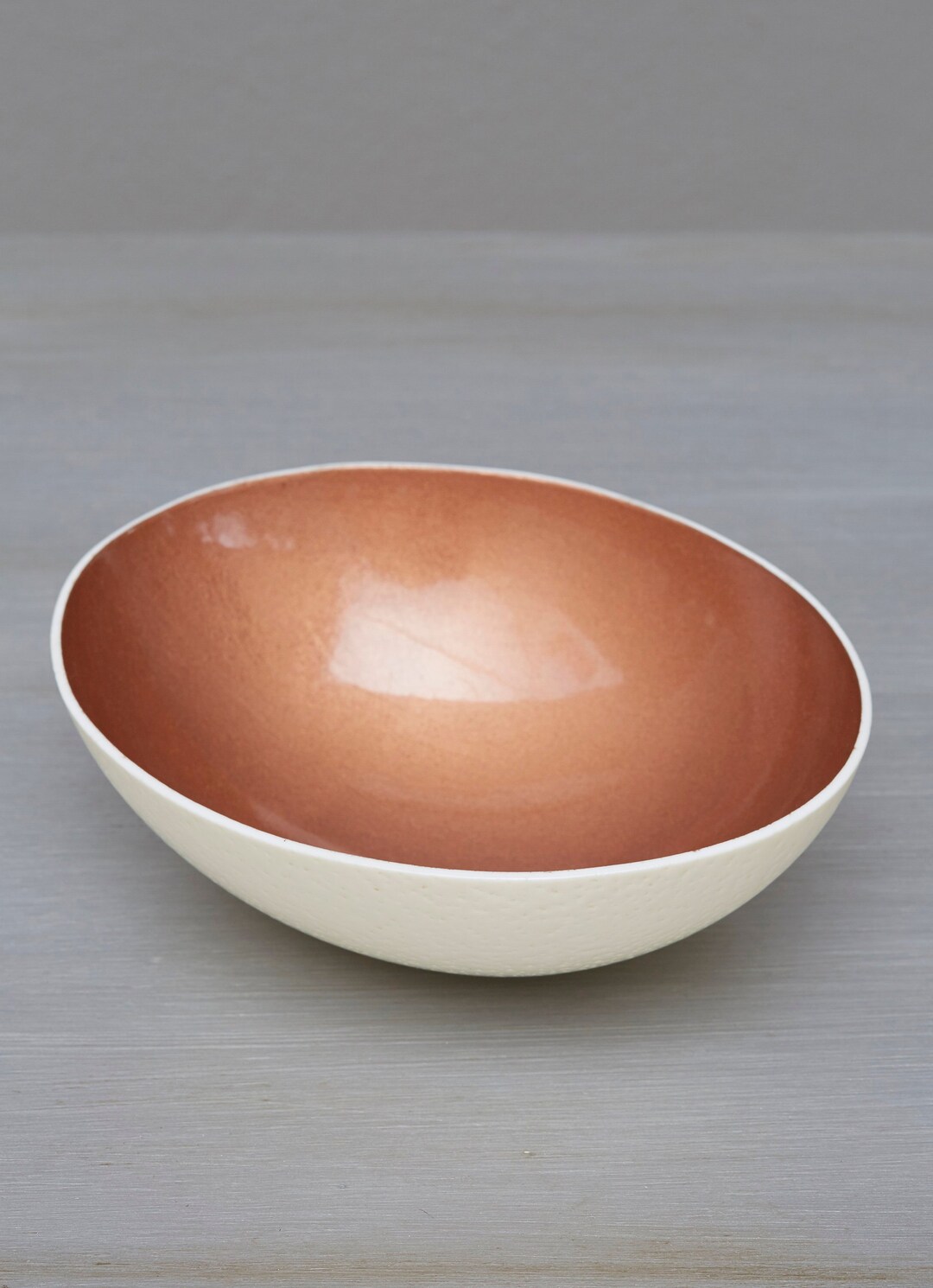 Glazed Ostrich Eggshell Bowl: Choose From Colours Such as Copper, Black ...