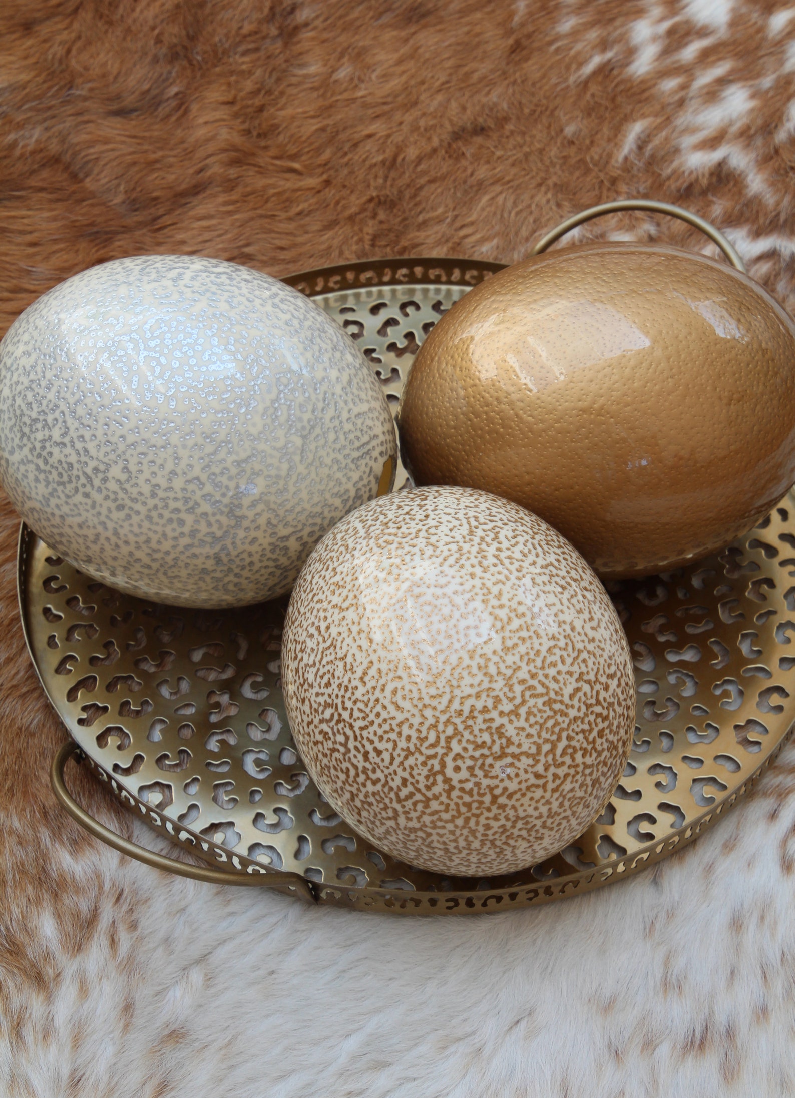 Gold Glazed Ostrich Egg: an Iconic Decorative Piece for the Home or ...