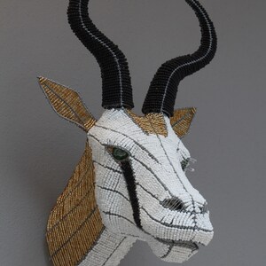 Beaded Springbok Wall Piece: the Endearing African Bushbuck in Beads on ...