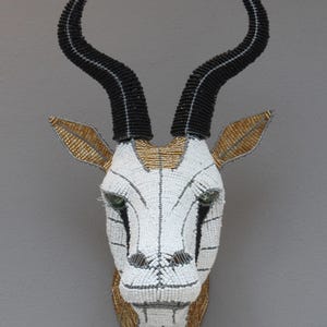 Beaded Springbok Wall Piece: the Endearing African Bushbuck in Beads on ...