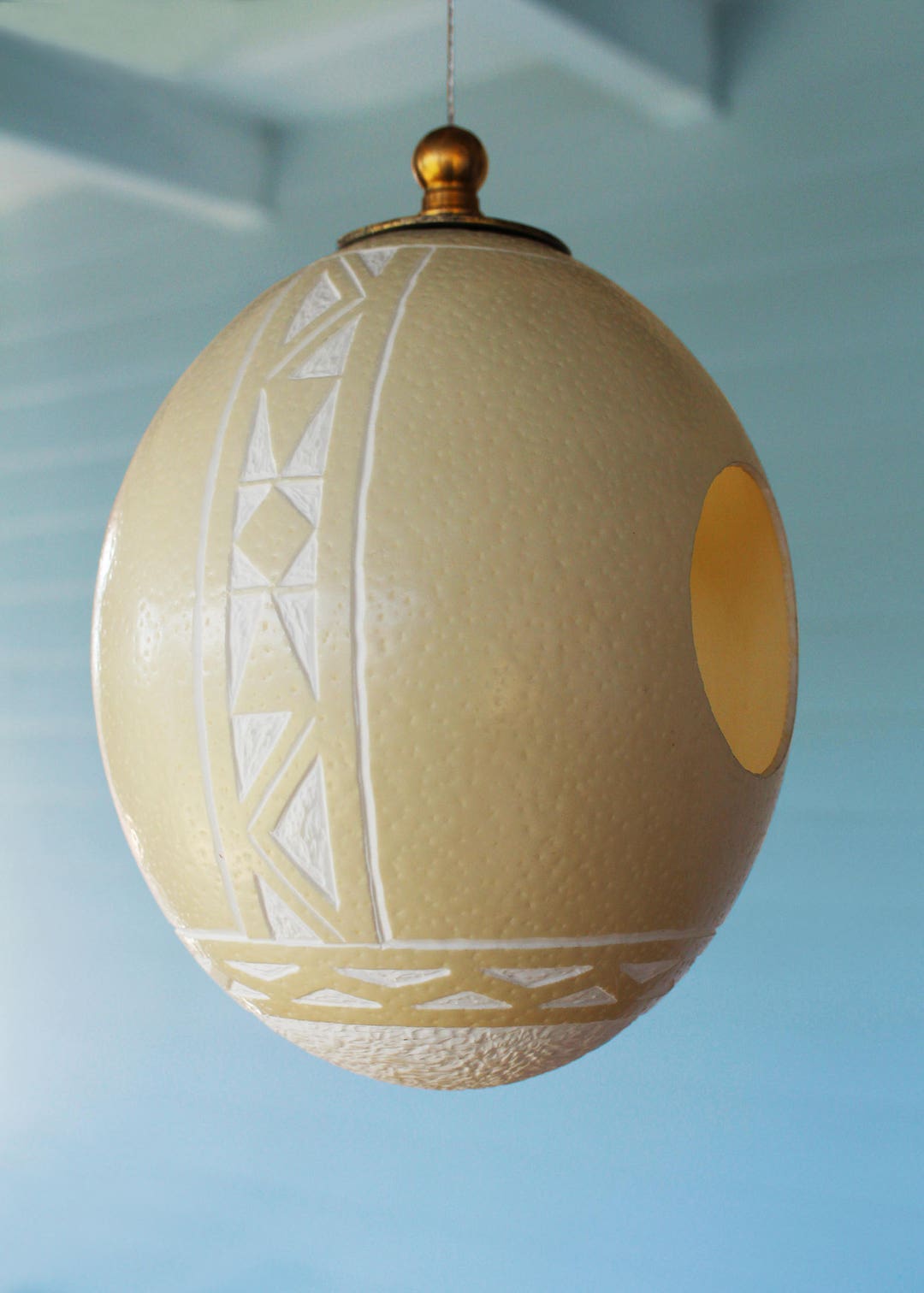 Ndbele Handcrafted Ostrich Eggshell Birdfeeder: These Feeders Attract ...