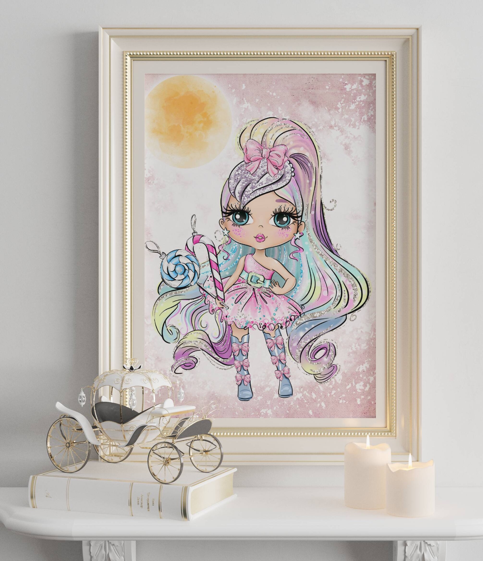 Cute Girl Wall Art INSTANT DOWNLOAD A4 Poster, Print, Handmade, Print ...
