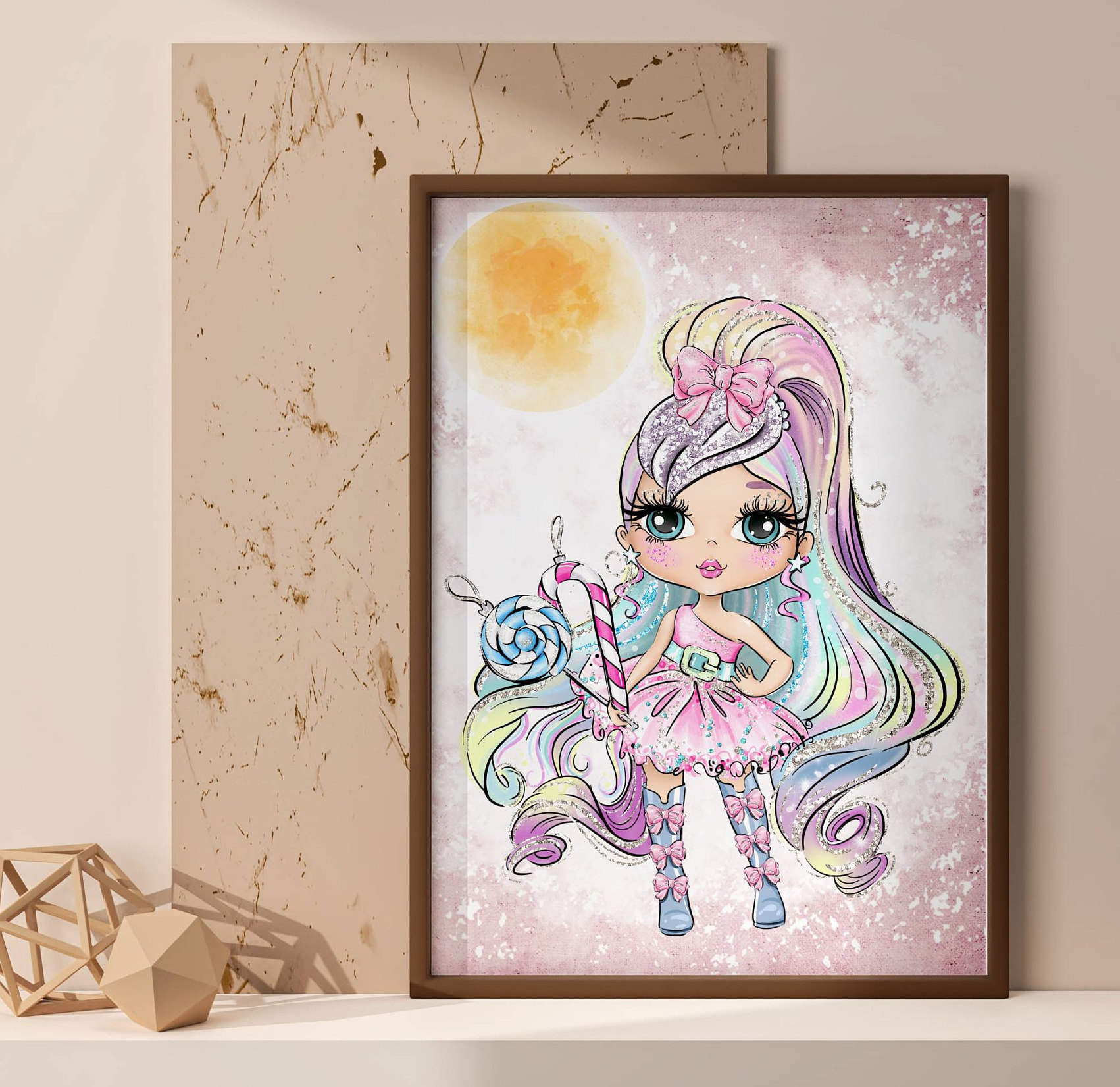 Cute Girl Wall Art INSTANT DOWNLOAD A4 Poster, Print, Handmade, Print ...