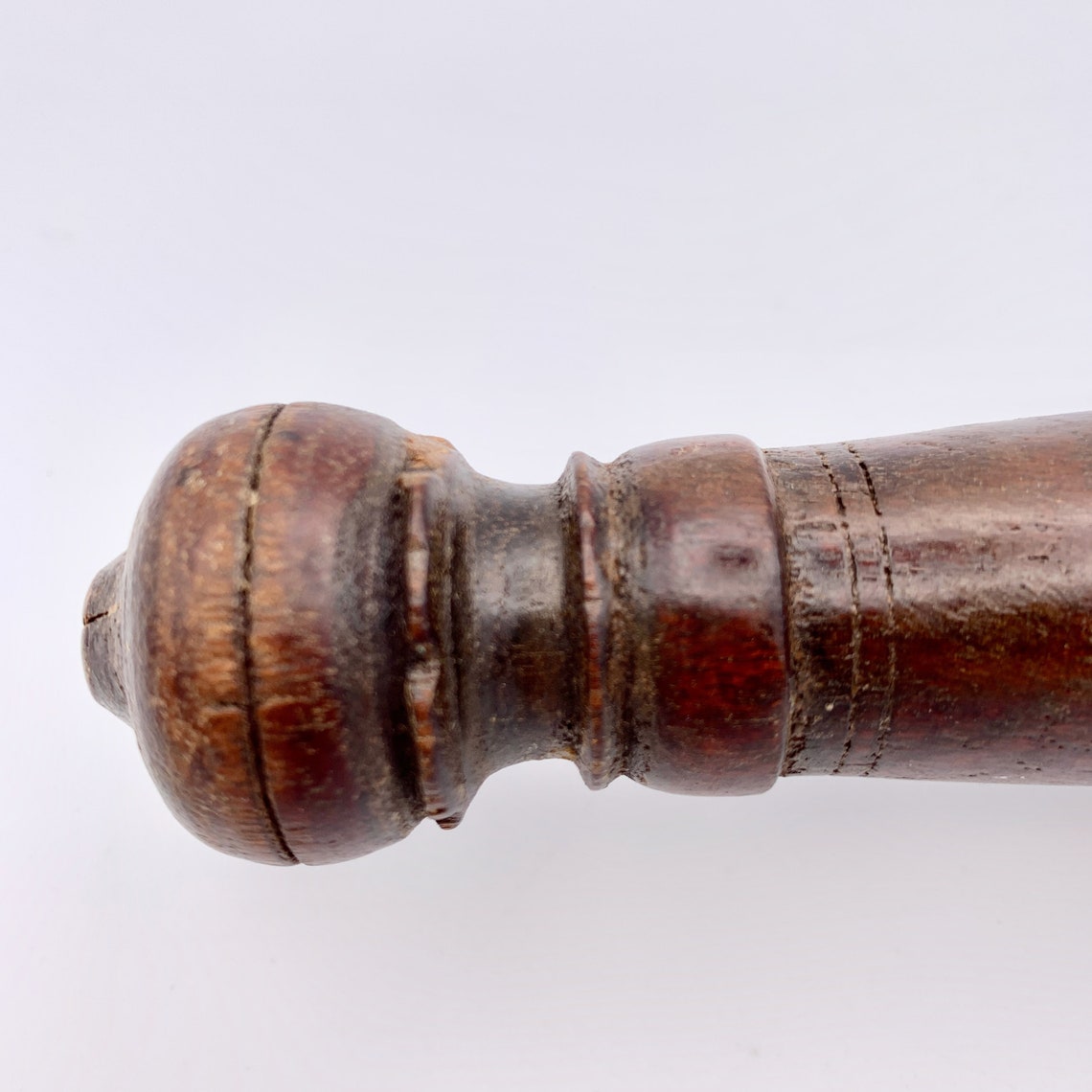 Antique Wooden Rolling Pin One Piece Turned Handles - Etsy