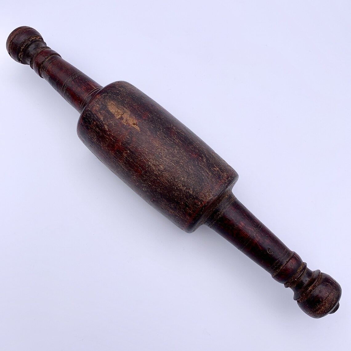 Antique Wooden Rolling Pin One Piece Turned Handles - Etsy