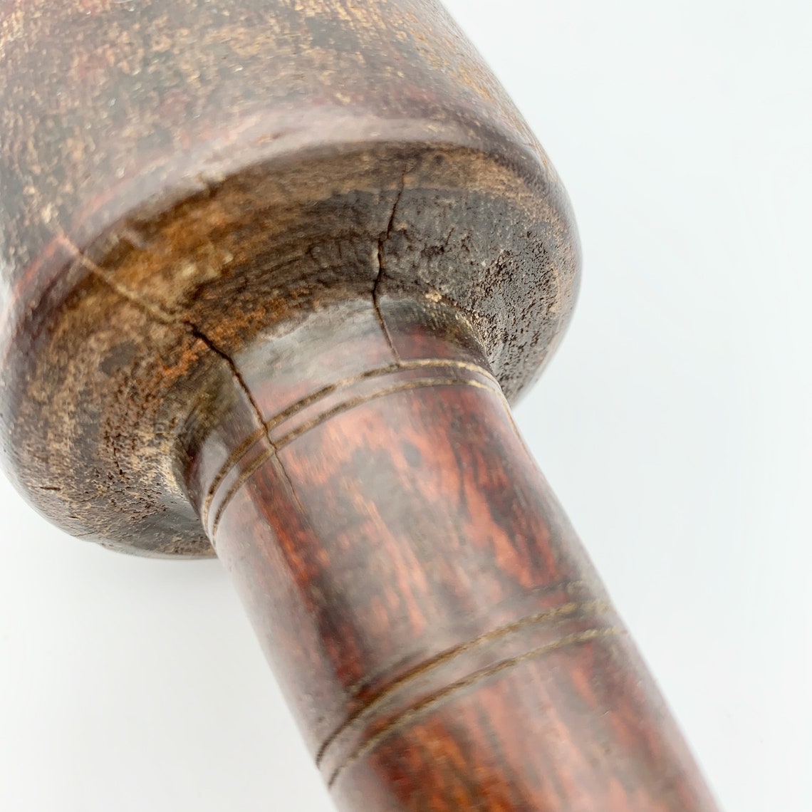 Antique Wooden Rolling Pin One Piece Turned Handles - Etsy