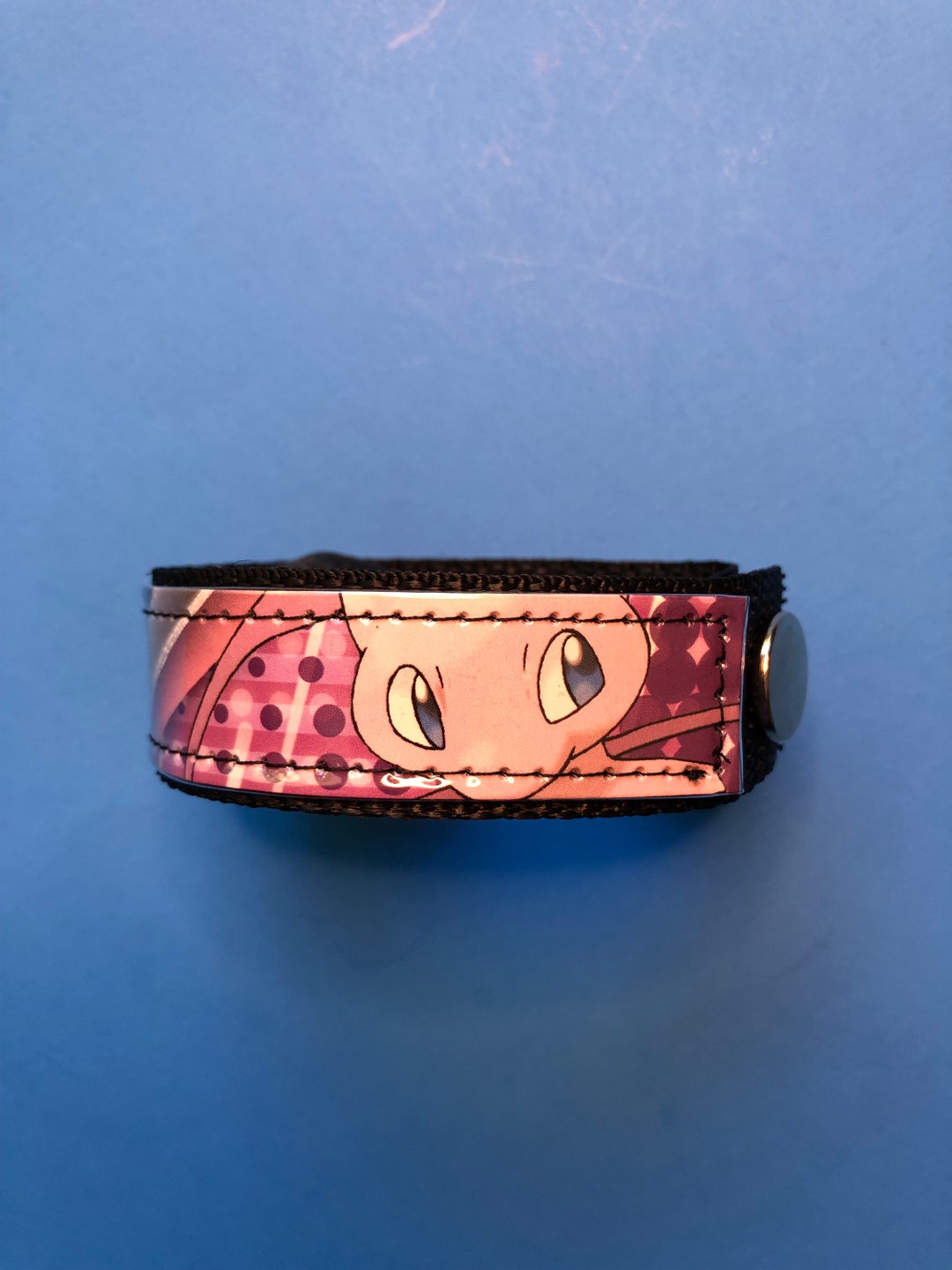 Upcycled Mew Pokemon Cuff Bracelet - Etsy