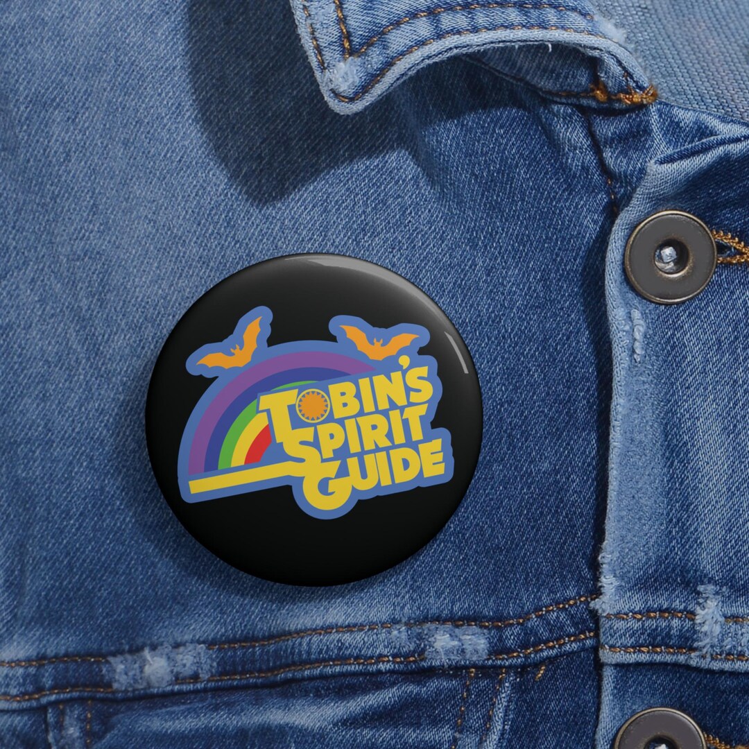 Reading Tobins Spirit Guide Rainbow Pin Button - Etsy