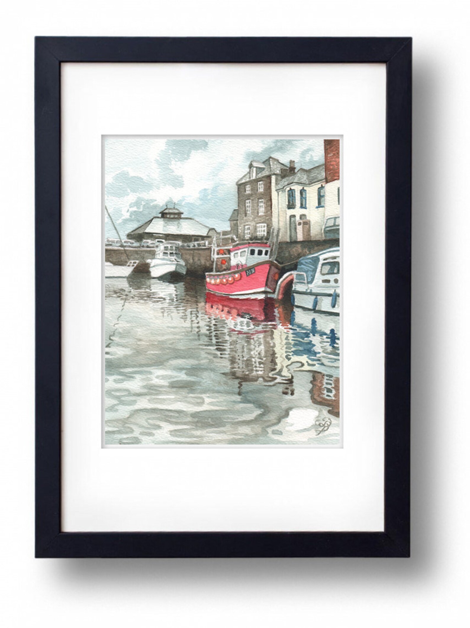 Padstow Harbour in Watercolour Cornish Harbour Painting - Etsy