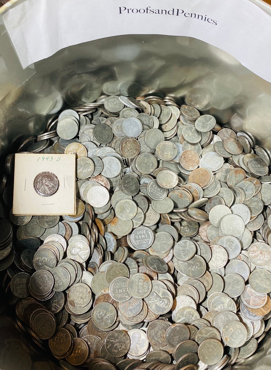 80 Steel Cent/war Penny Lot P/D/S. Low Grade/cull. 5% off 3+ Low Price ...