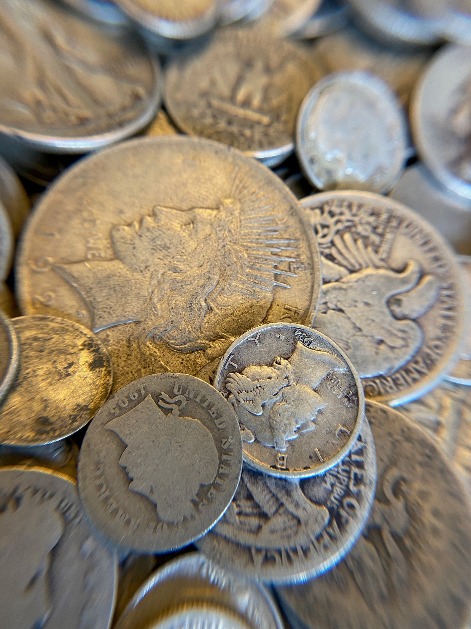 90% US Silver Coins. Junk/cull Silver. Standard 1/2 Oz Lots. - Etsy