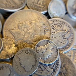 90% US Silver Coins. Junk/cull Silver. Standard 1/2 Oz Lots. Pre 1965 ...