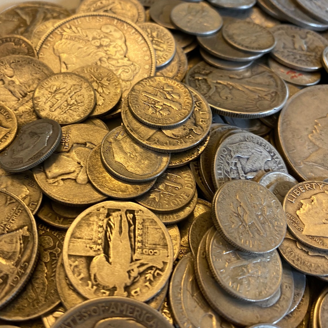 90% US Silver Coins. Junk/cull Silver. Standard 1/2 Oz Lots. - Etsy