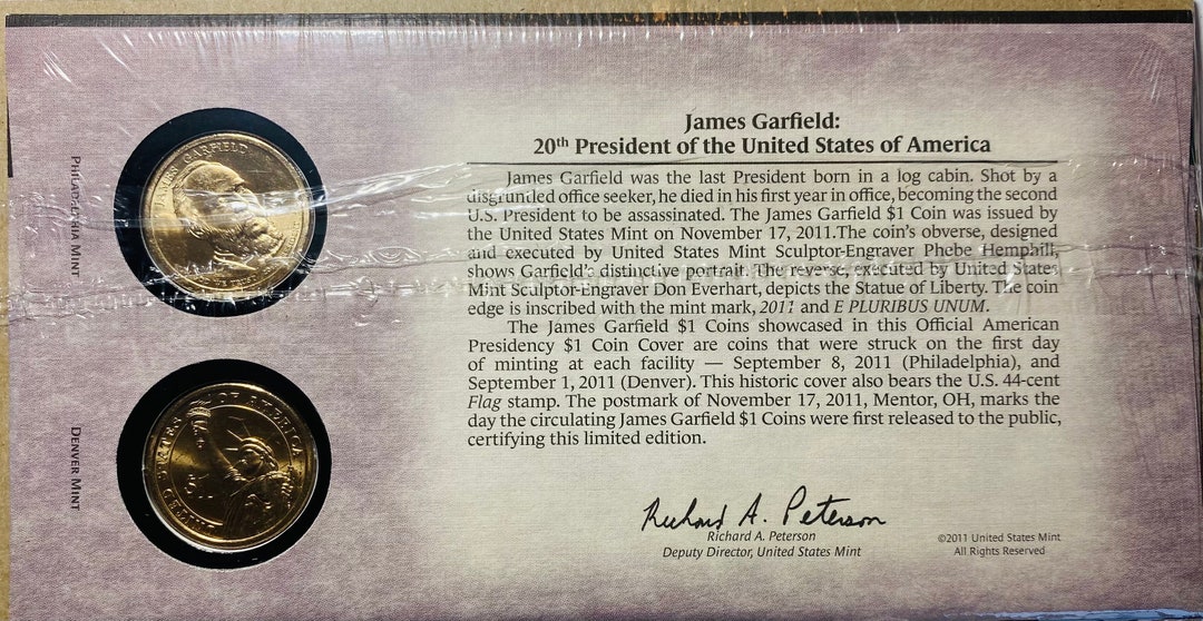 James Garfield 2011 Presidential Dollar Collection (2) Coin ...