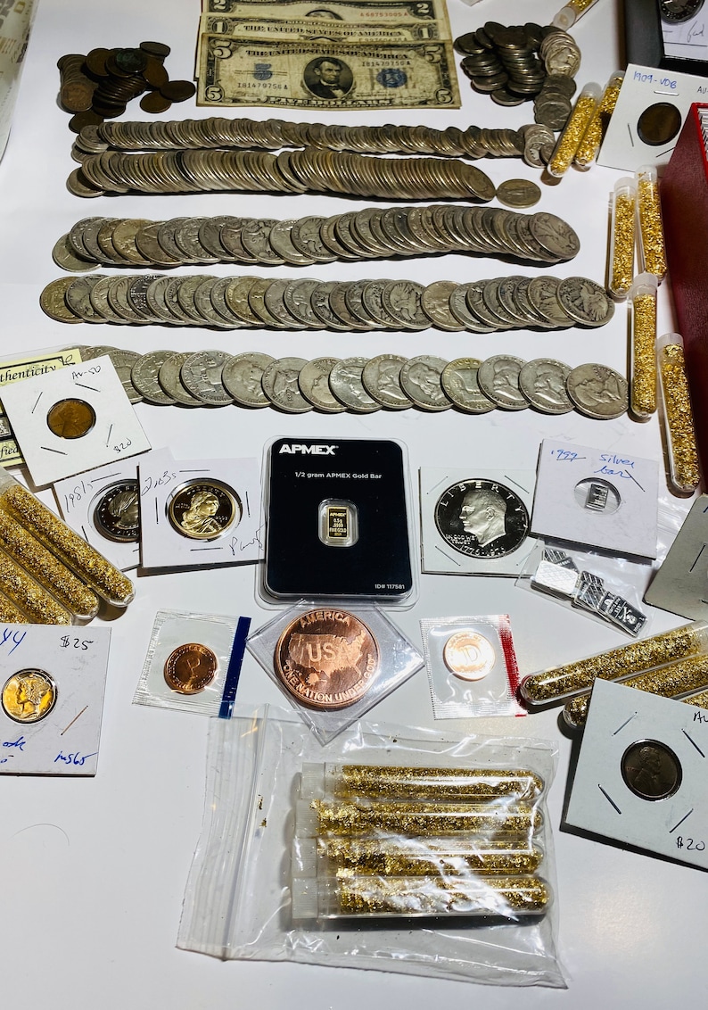 100 Coin Vintage Coin Lot. US Silver/wheats Best Lot+more Silver. - Etsy