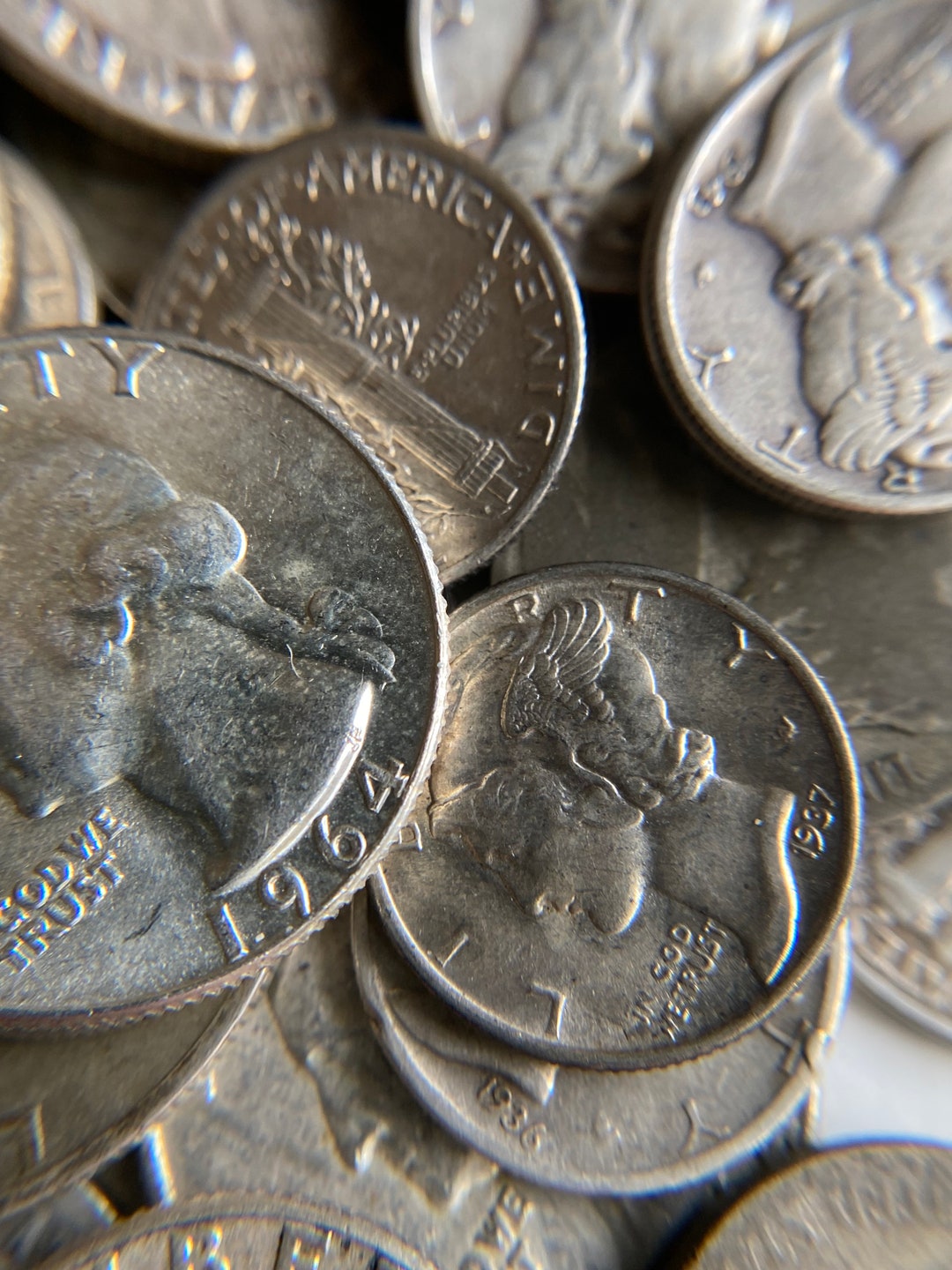 VINTAGE COIN SALE! 5 Vintage Silver Coins + Gold. Great Gift for the ...