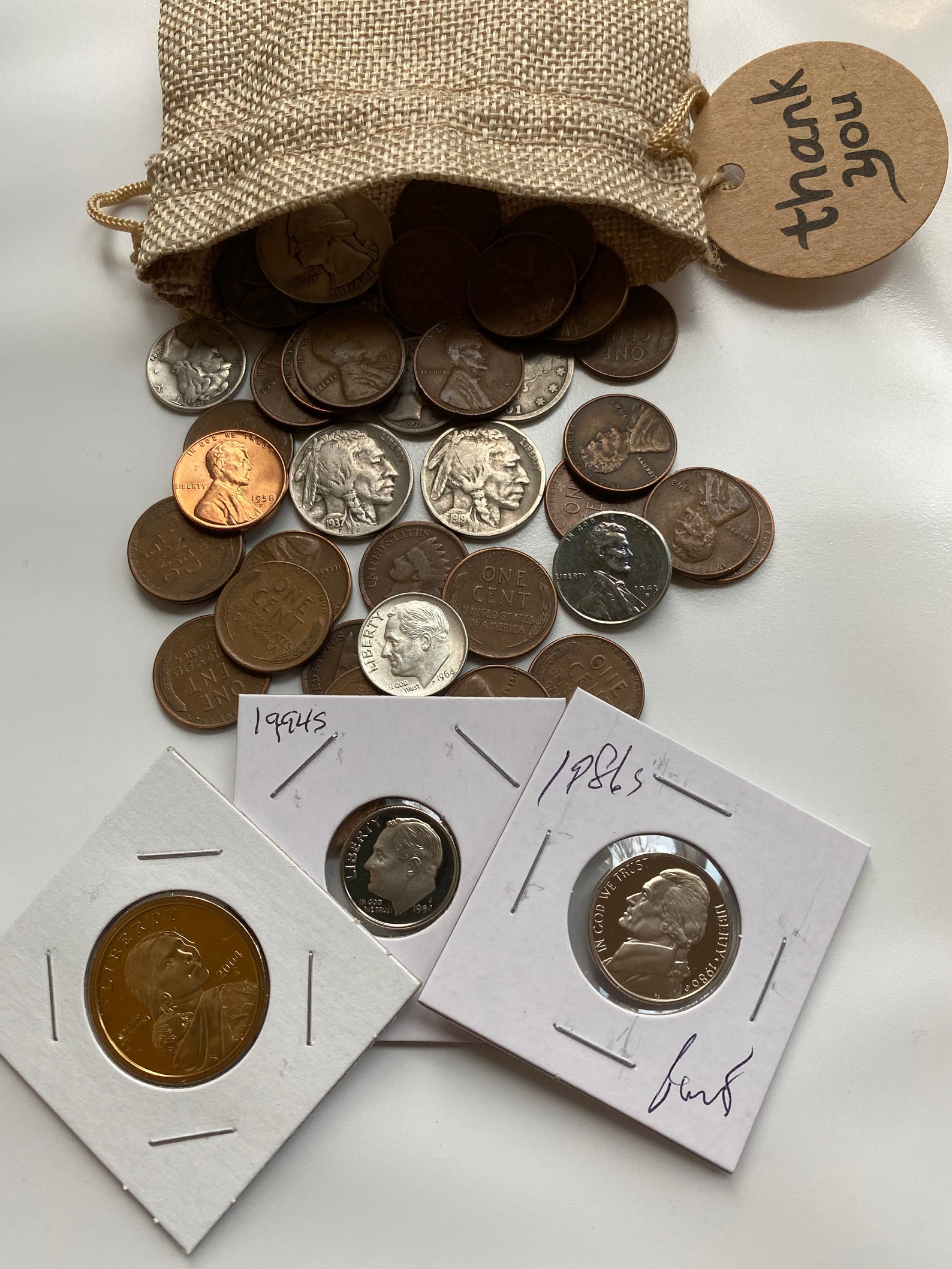 Vintage Sale! Silver US Auction Coin Lot. Proofs, Wheats, 90% Silver ...