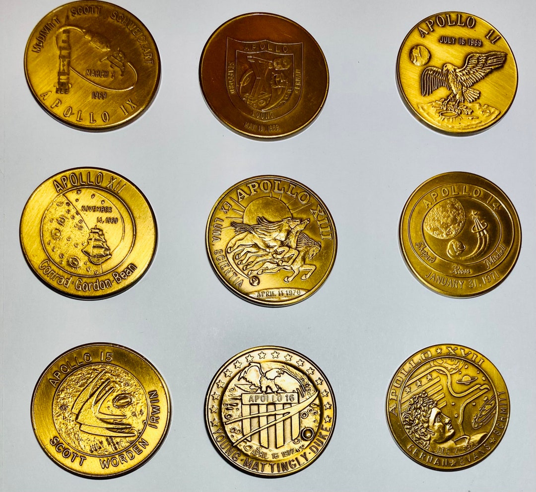 Apollo Mission Bronze Coin: Uncirculated Collectible, Pick Your Mission ...