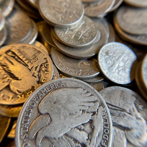 90% US Silver Coins. Junk/cull Silver. Standard 1/2 Oz Lots. Pre 1965 ...