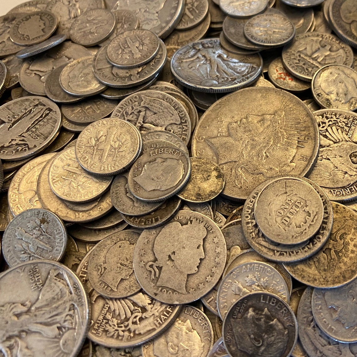 90% US Silver Coins. Junk/cull Silver. Standard 1/2 Oz Lots. - Etsy