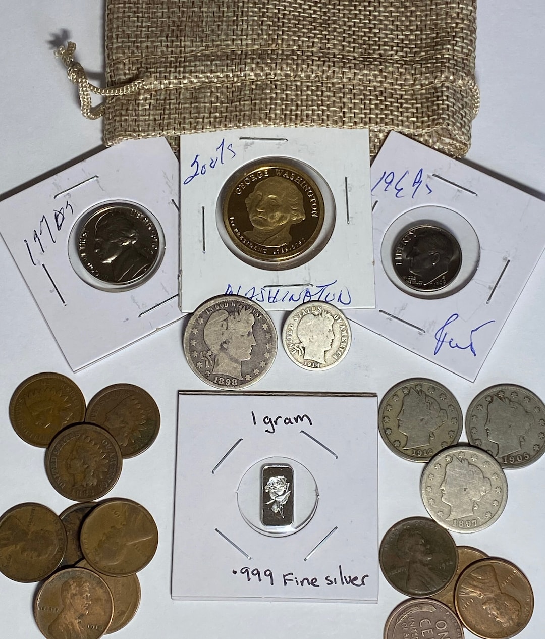 New Limited Vintage Coin Lot! US Estate 100+ Year Old Lot. 20 Coins ...