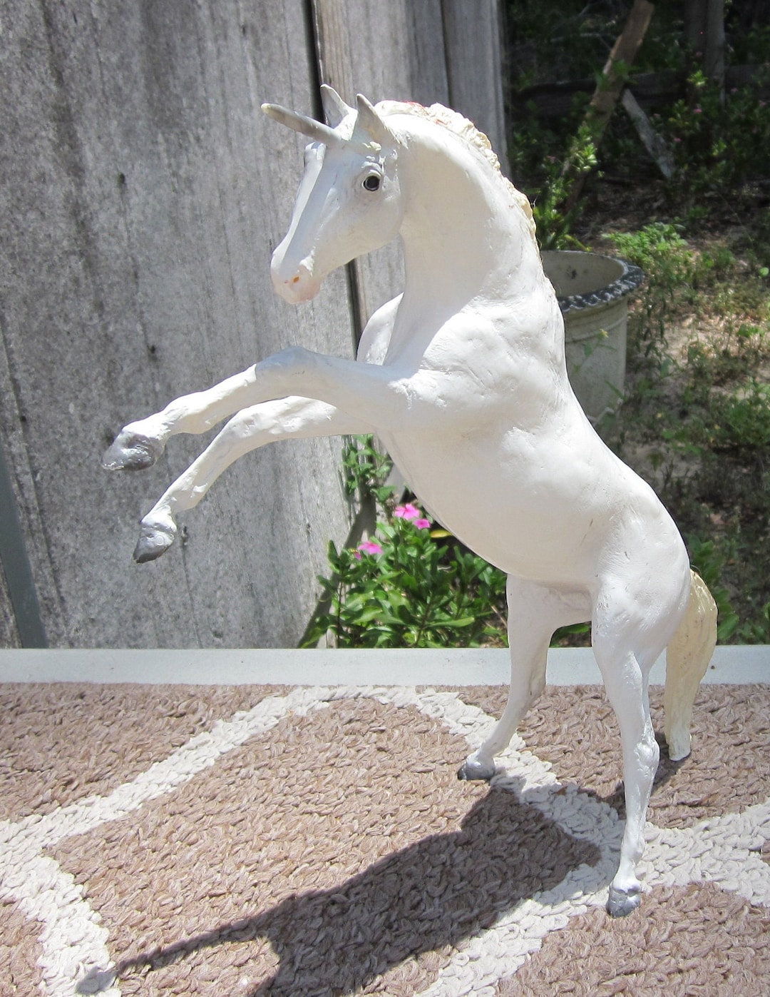 1996 Custom Peter Stone White Rearing Unicorn 1:9 Scale - Etsy