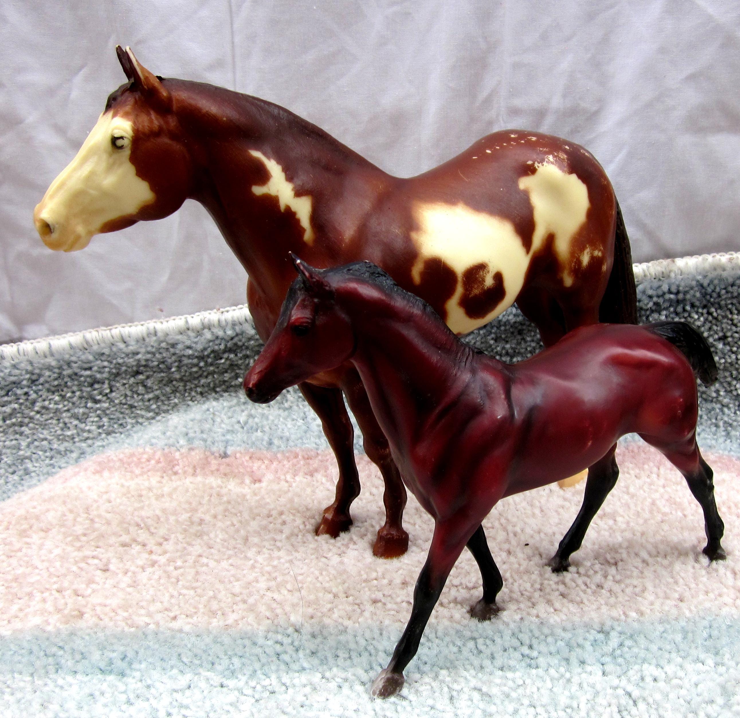 Vintage Retired Breyer Yellow Mount Overo Paint Stallion , Chalky ...