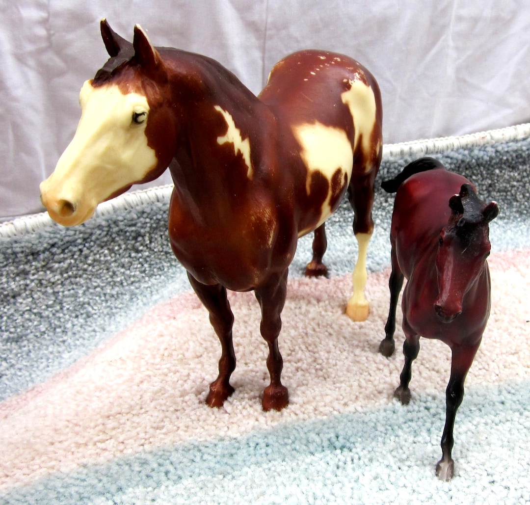 Vintage Retired Breyer Yellow Mount Overo Paint Stallion , Chalky ...
