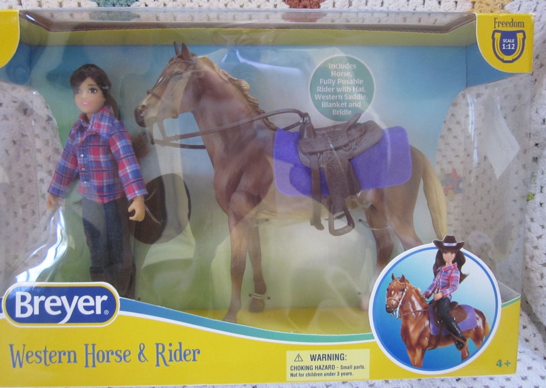 Breyer 1:12 Scale Western Riding Gift Set Horse Cowgirl IOB - Etsy