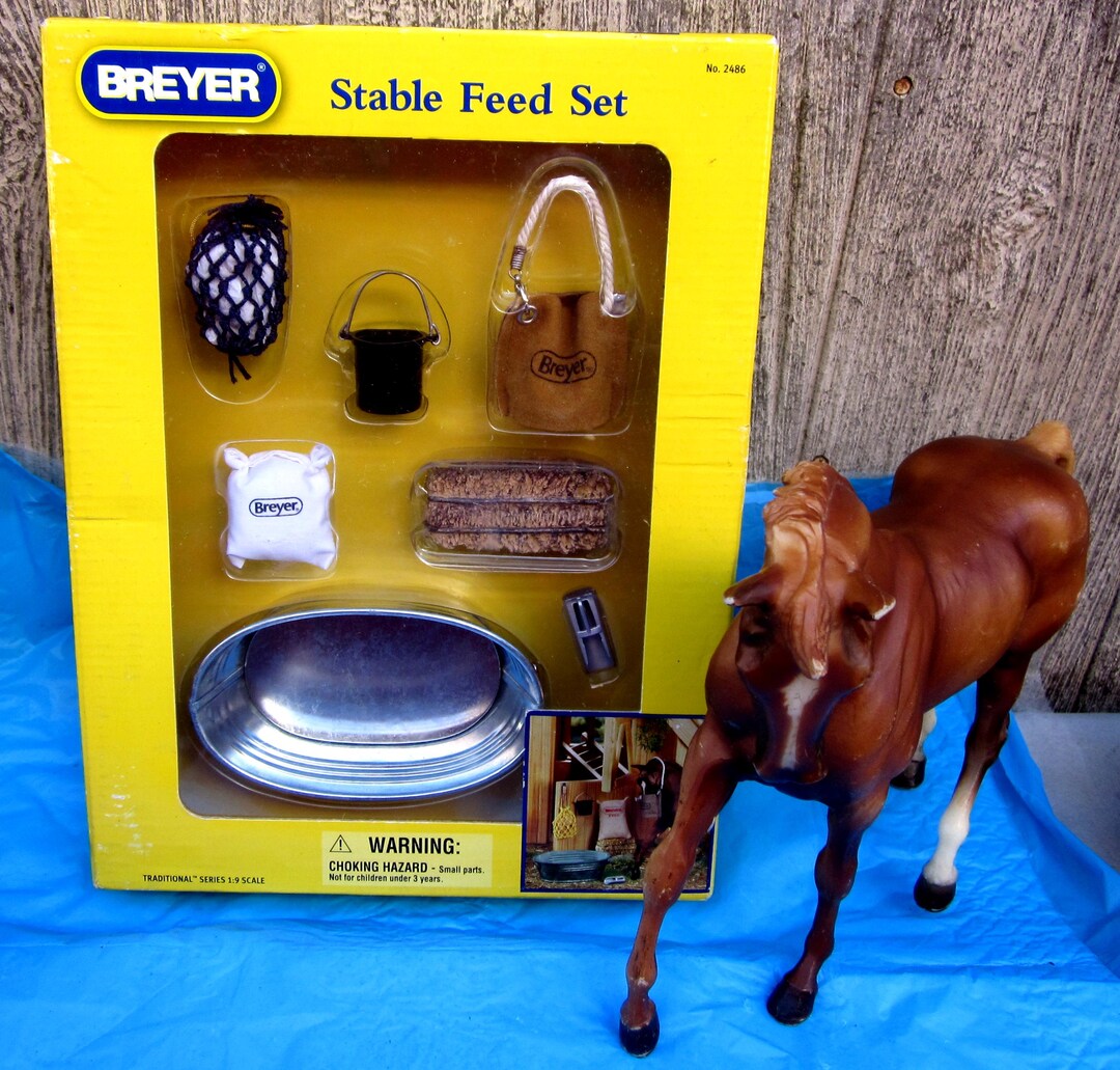 Breyer Chestnut Show Jumper BIG BEN & Breyer Stable Feed Set,nib - Etsy