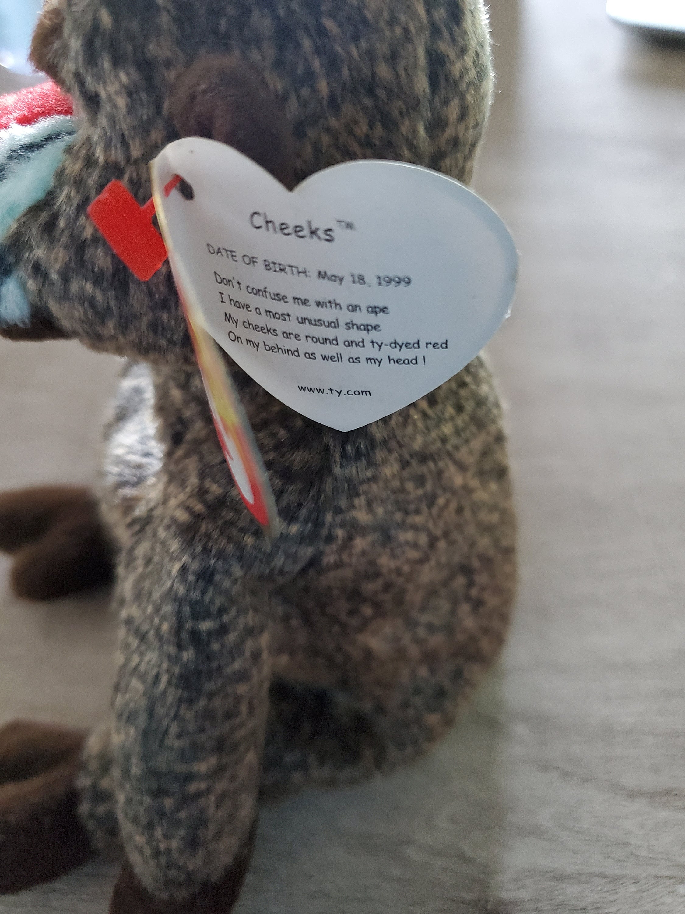 Vintage-rare-cheeks-ty Beanie Babies- With ERRORS - Etsy
