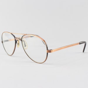 Vintage Aviator Eyeglasses | Copper Color Glasses Frame | 80s Eyeglass ...