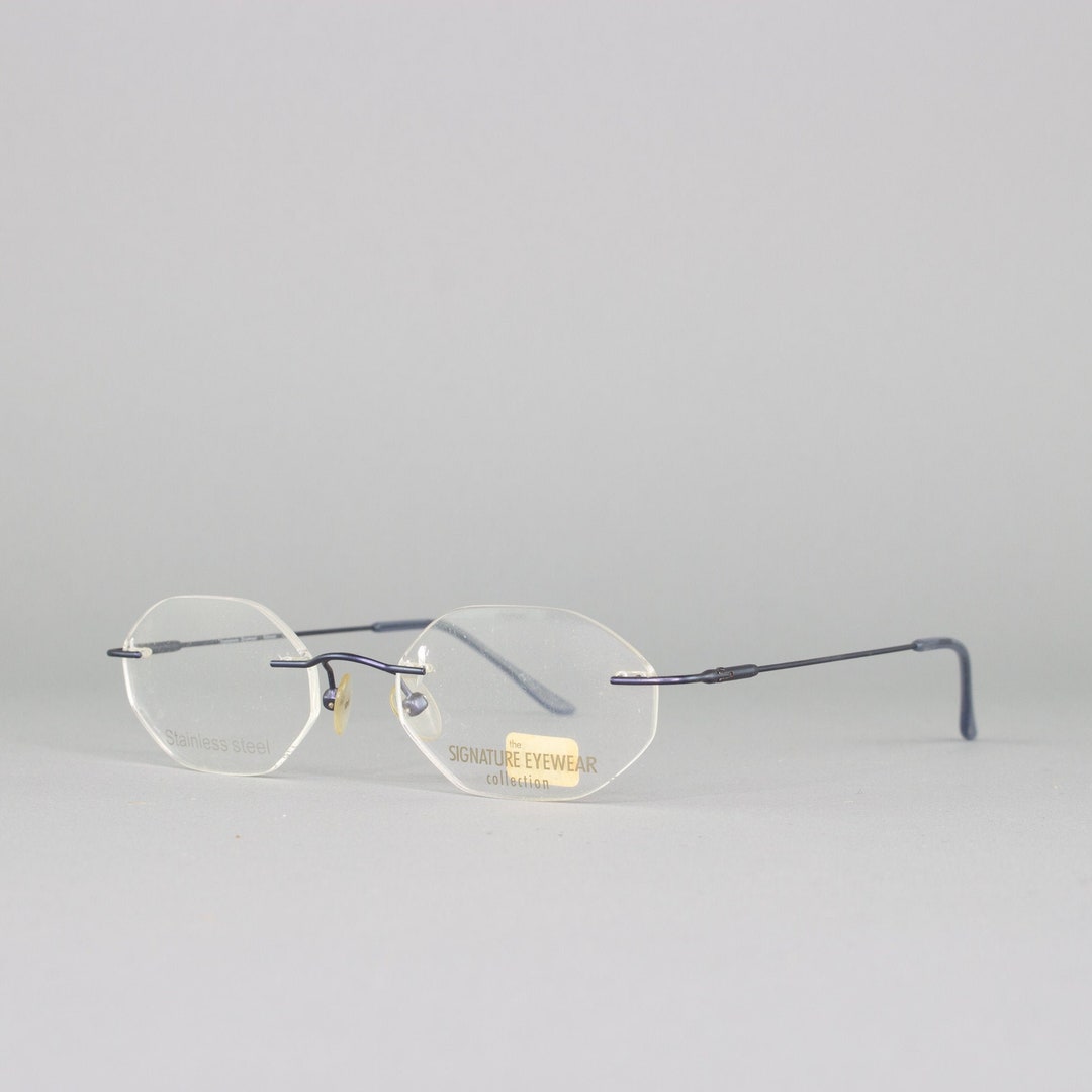 Vintage Eyeglasses | 90s Glasses | Deadstock Eyewear | Octagonal 1990s ...