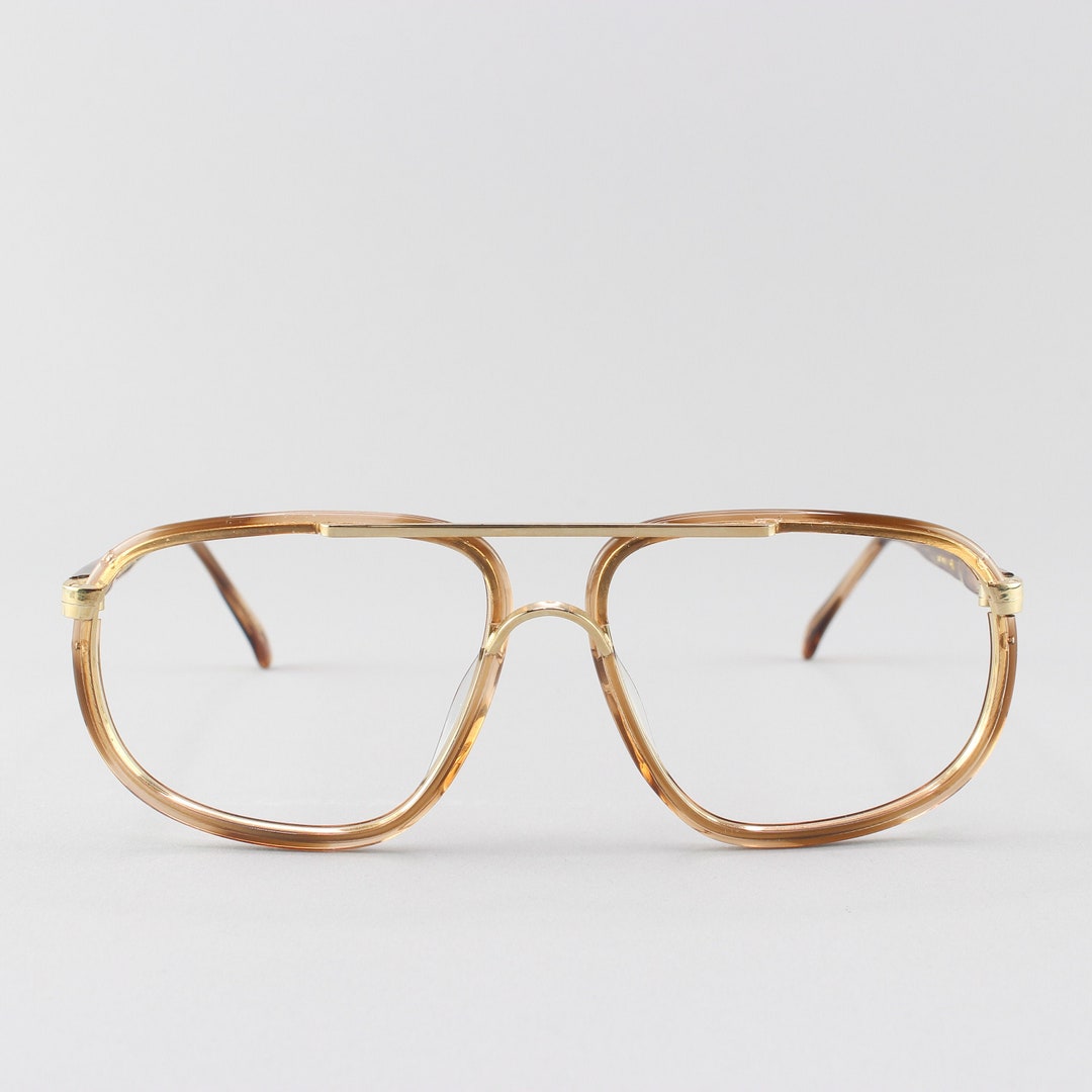 Vintage 80s Eyeglasses | Brown Deadstock Eyewear, Solaris Beige - Etsy