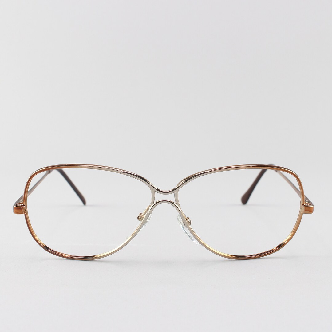 80s Eyeglasses | Copper Vintage Glasses | Oversized Glasses Frames ...