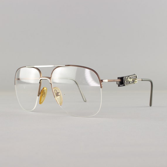 80s Vintage Glasses Frames | Bronze Aviator Eyeglasse… - Gem