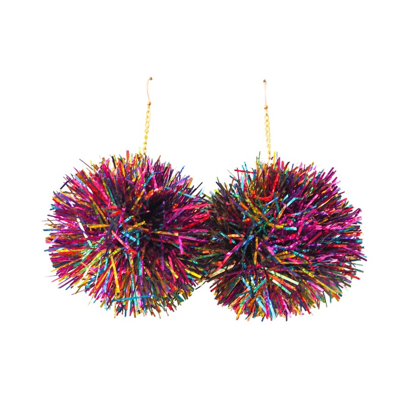 Gold Metallic Pom Poms - Etsy