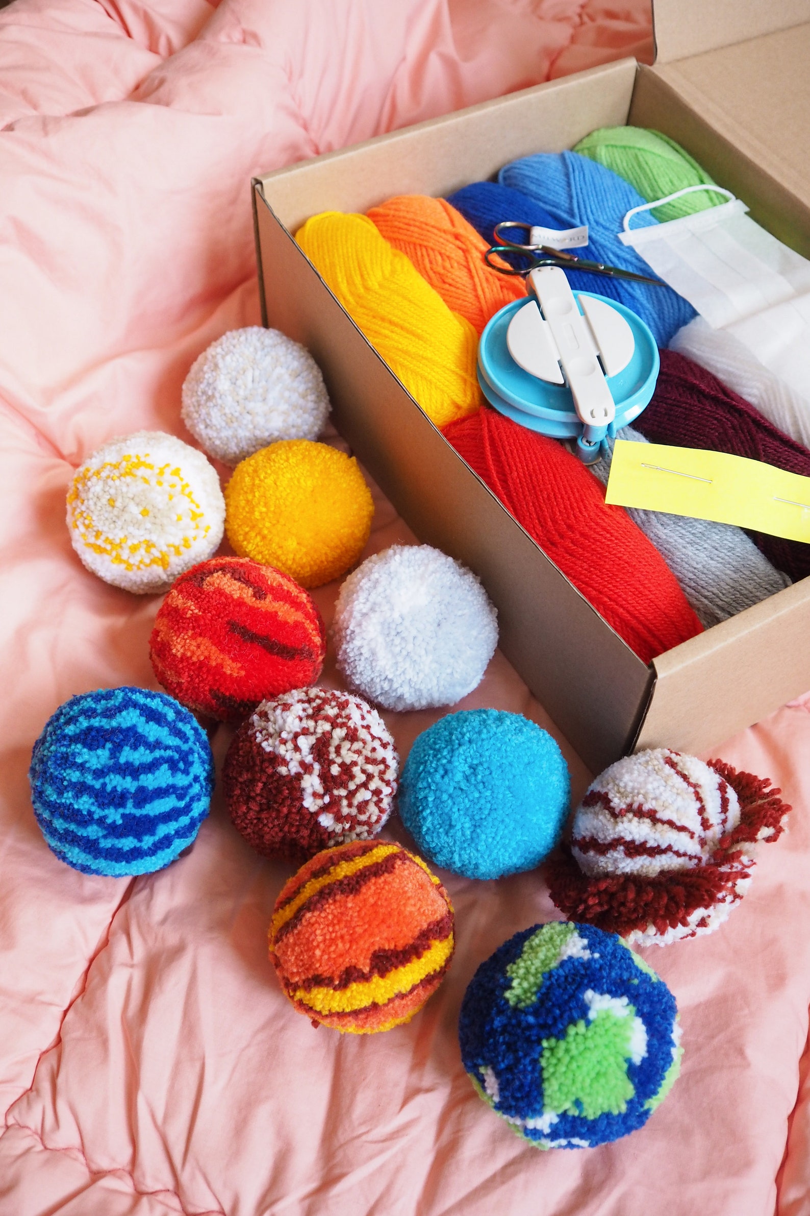 Solar System Pom Pom DIY Craft Kit - Etsy UK