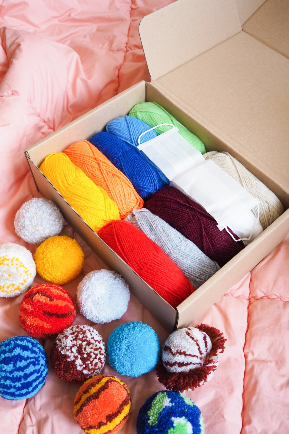 Solar System Pom Pom DIY Craft Kit - Etsy UK