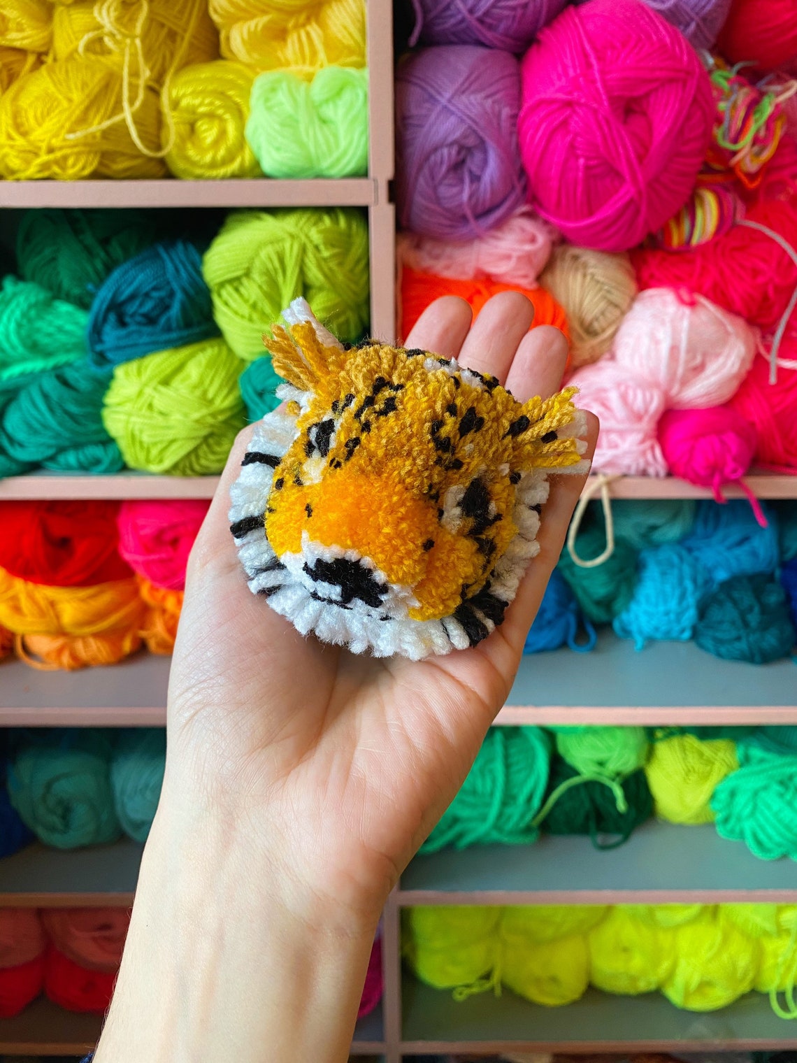 Tiger Pom Pom Kit Adult Craft Kit - Etsy Polska