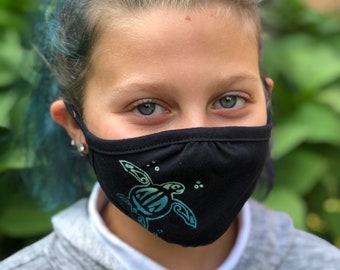 Sea Turtle Face Mask | Etsy