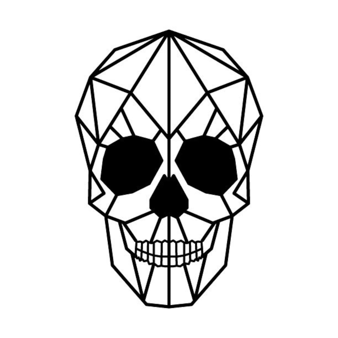 Geometric Skull Digital Download - Etsy