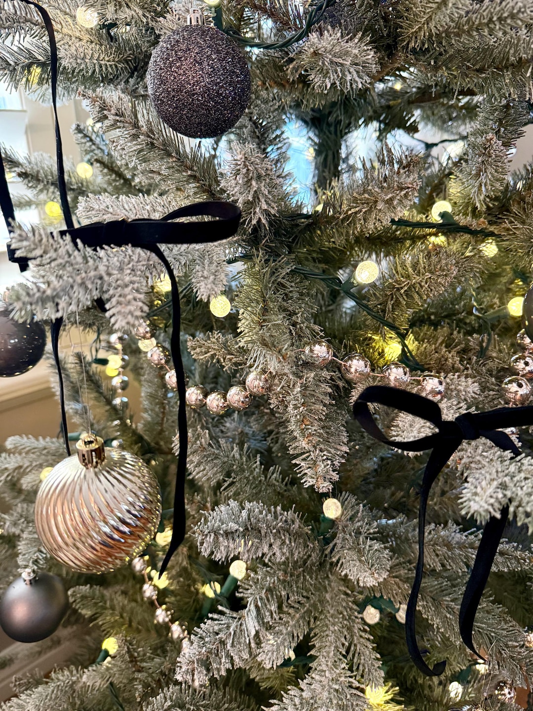 Black Velvet Christmas Tree Bows (pack of 10) - Etsy