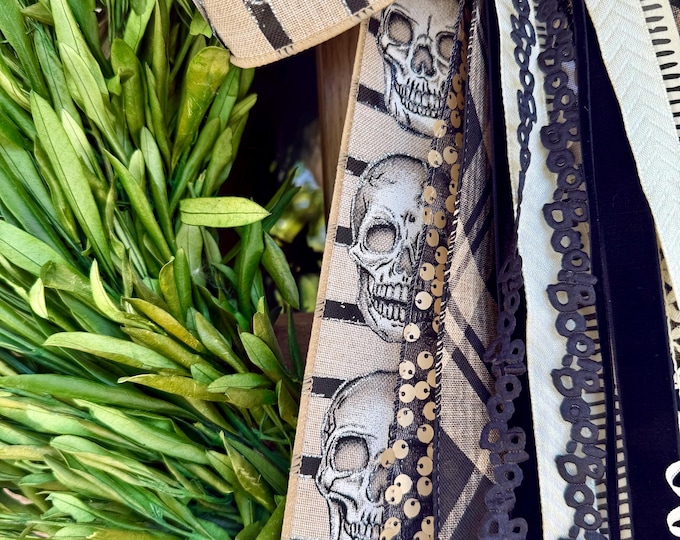 Moody Halloween Ribbon Bundle / Halloween Ribbons / Wreath Bundles ...