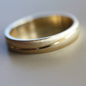 Elegant Gold Wedding Band, Textured Gold Wedding Band, Woman's Ring ...